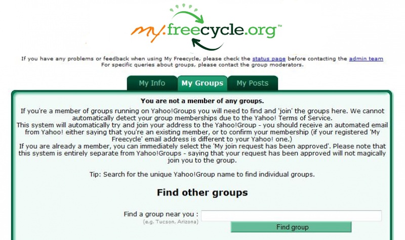 Join page - FreecycleFAQ